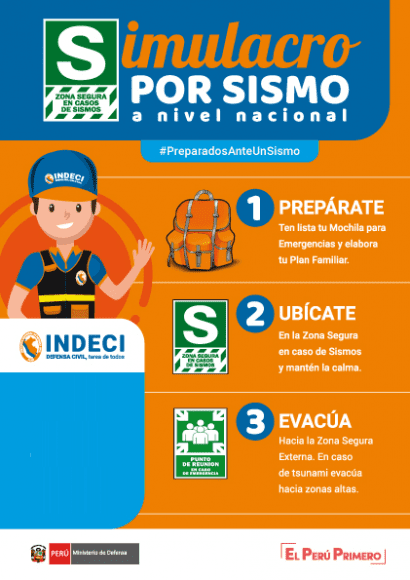 INDECI, Simulacro Nacional por Sismo 2018 | Blog de seguridad y salud en el trabajo